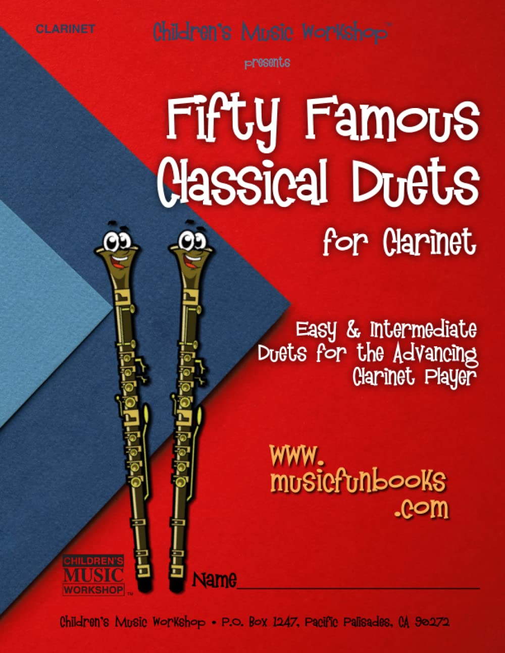 Fifty Famous Classical Duets for Clarinet - Music Fun Books