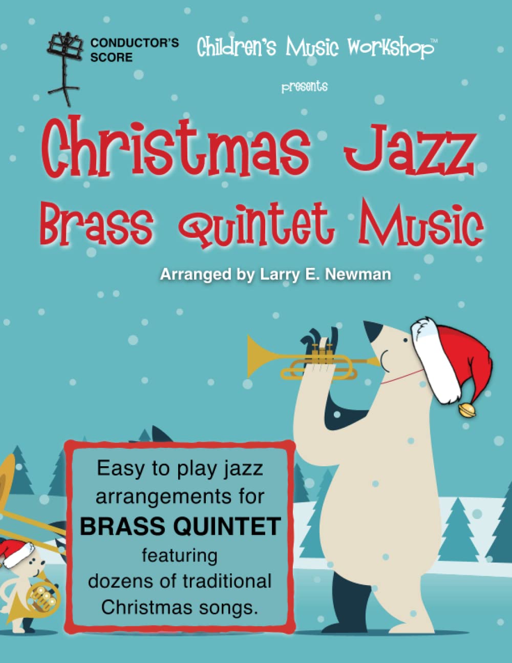 Christmas Jazz Brass Quintet Music (Conductor's Score) - Music Fun Books