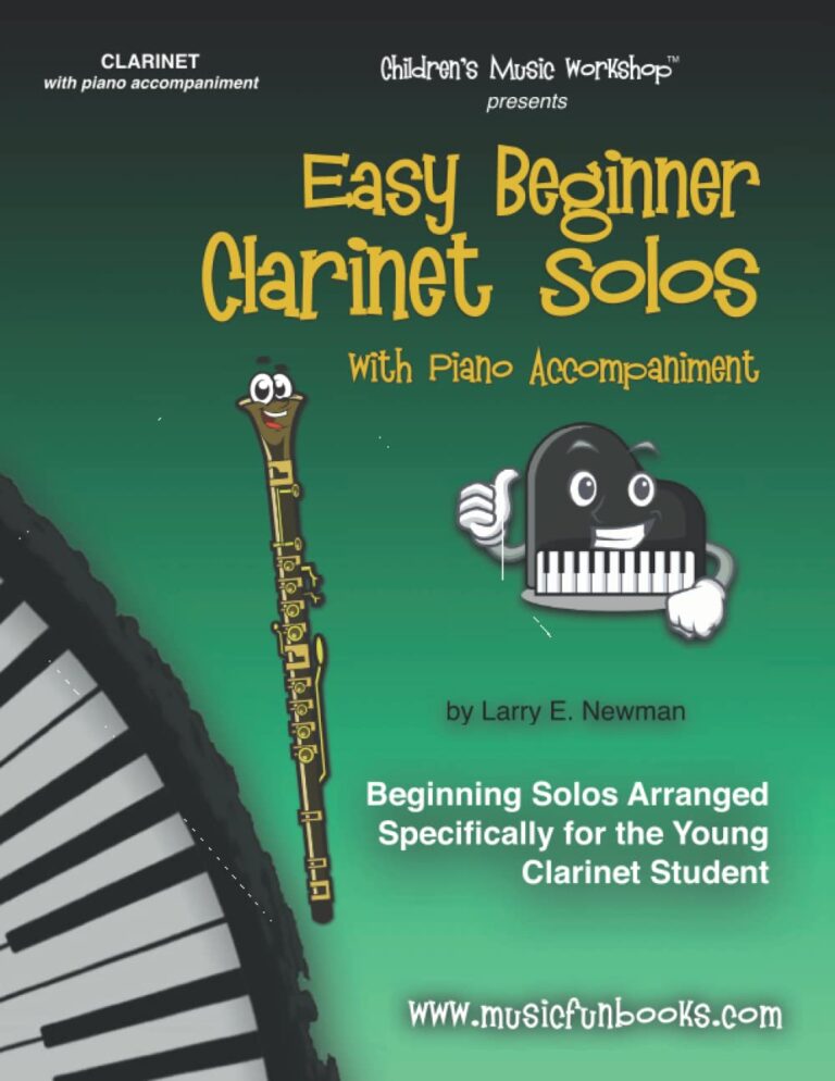 Easy Beginner Clarinet Solos with Piano Accompaniment - Music Fun Books