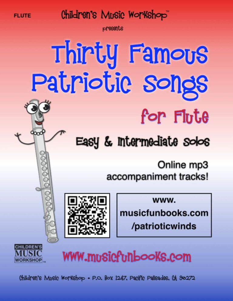 Thirty Famous Patriotic Songs for Flute - Music Fun Books