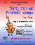 Thirty Famous Patriotic Songs for Viola - Music Fun Books