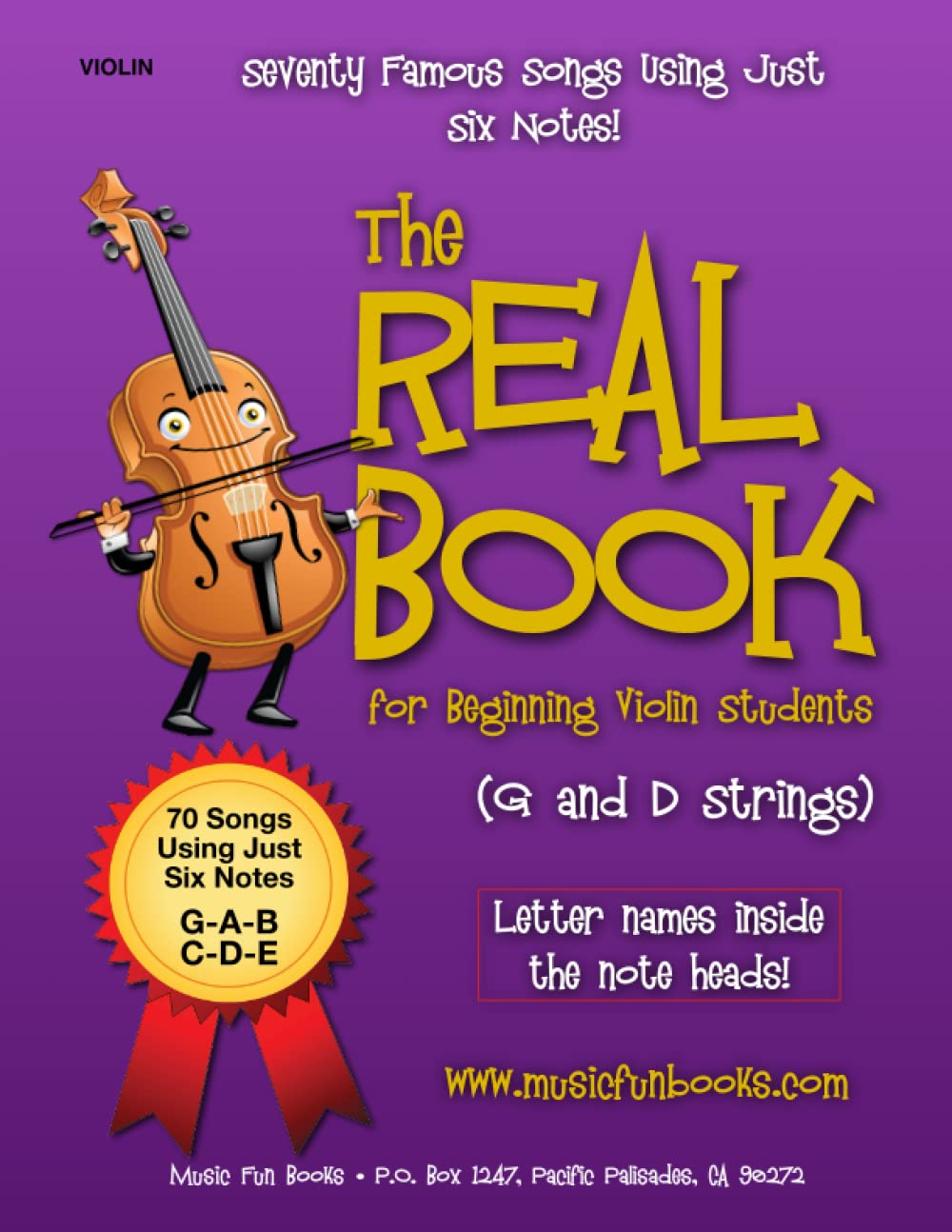 The Real Book for Beginning Violin Students (G and D Strings) - Music ...